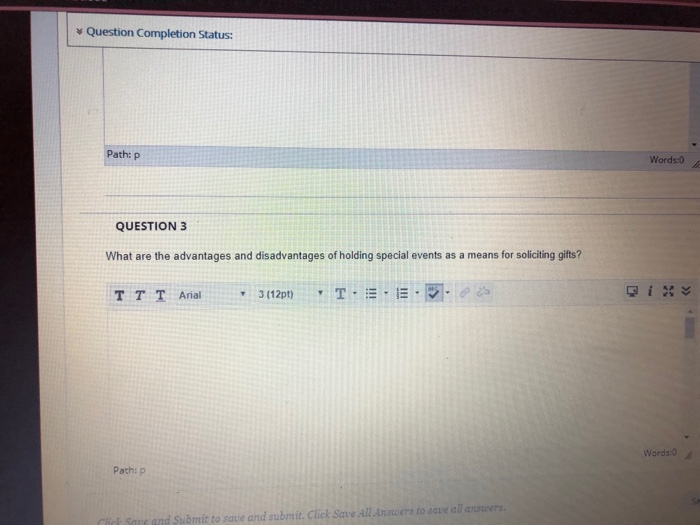 Solved Question Completion Status: Words:0 Path: p QUESTION | Chegg.com