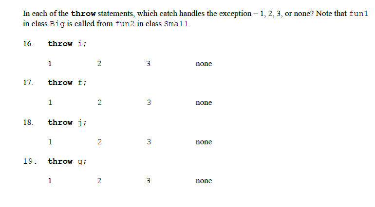 Solved Consider the following C++ skeletal program: class | Chegg.com