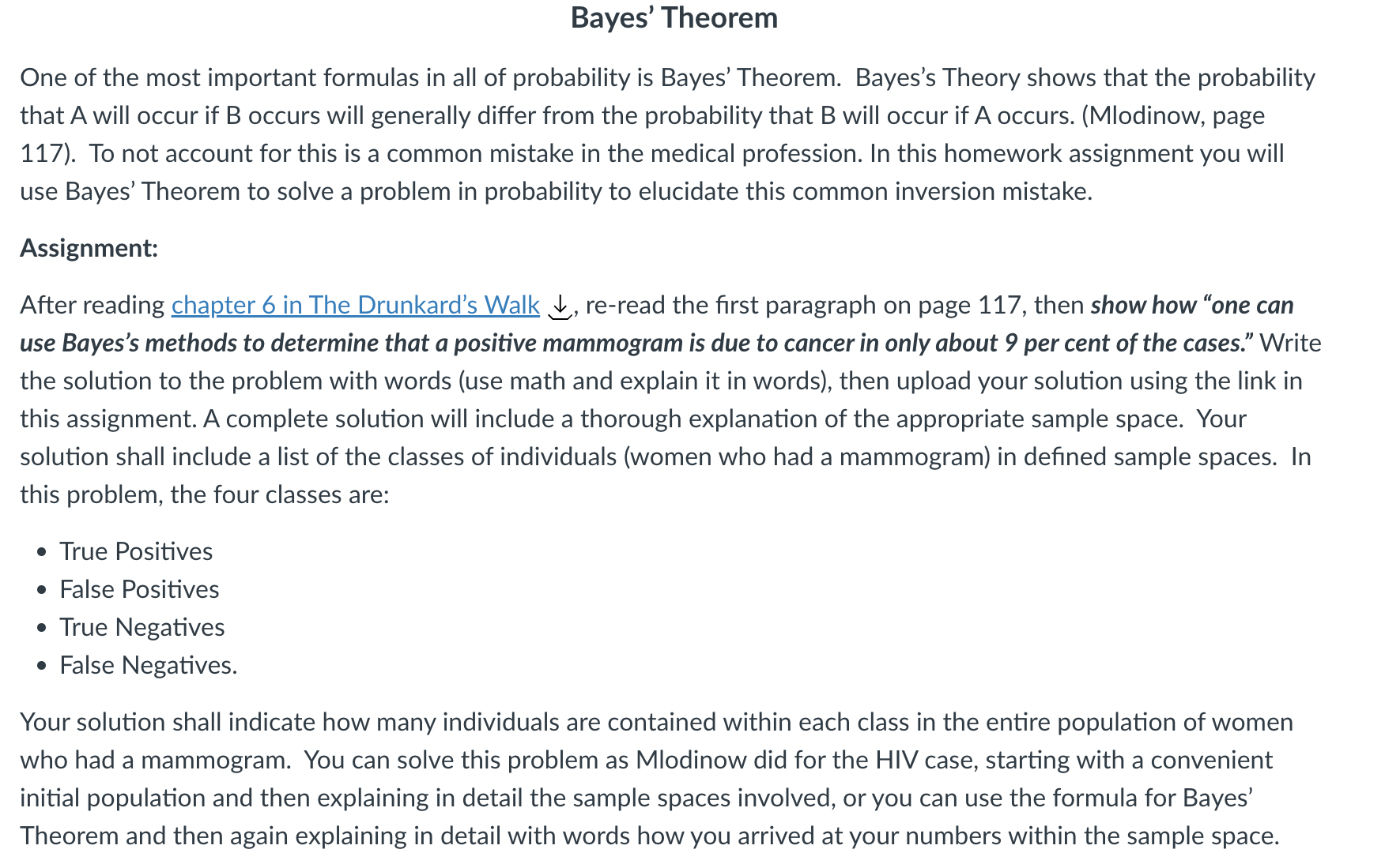Solved Bayes' Theorem One of the most important formulas in | Chegg.com