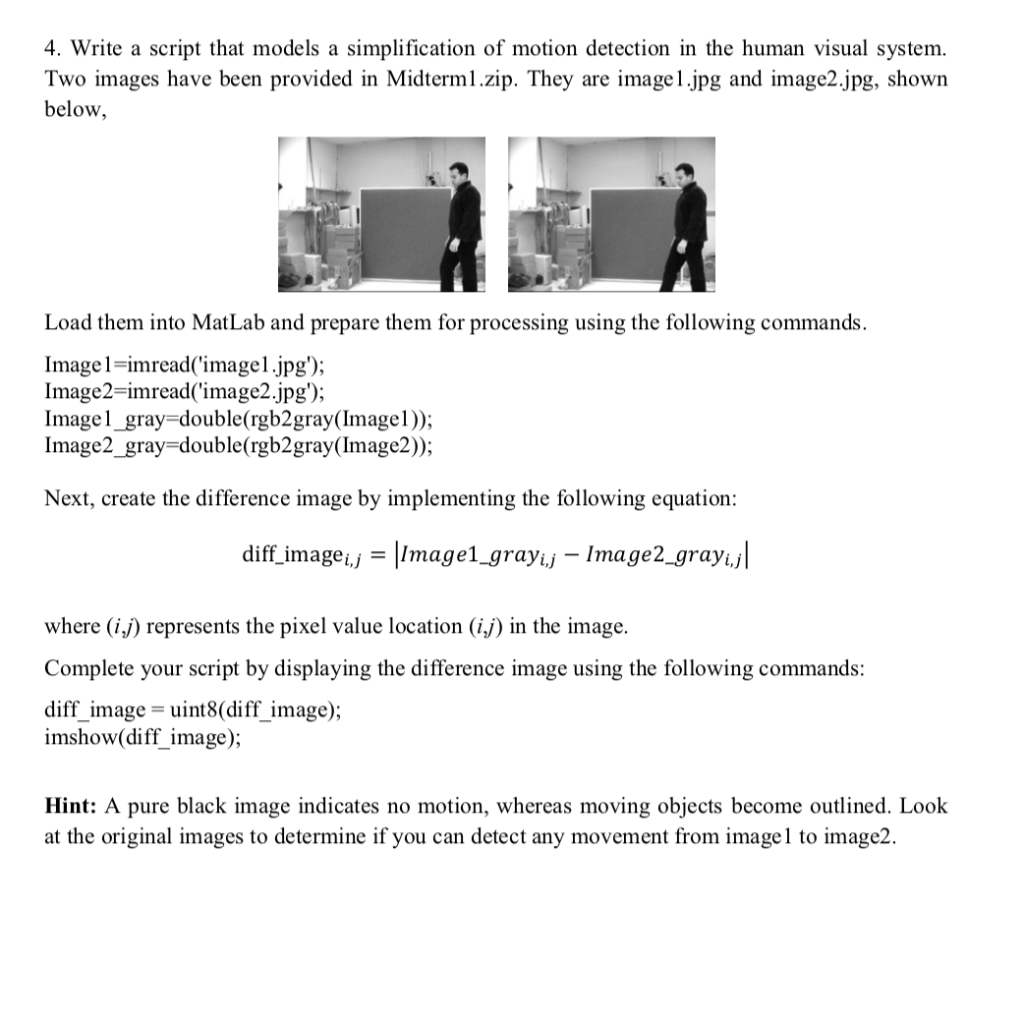 Solved 4. Write a script that models a simplification of | Chegg.com