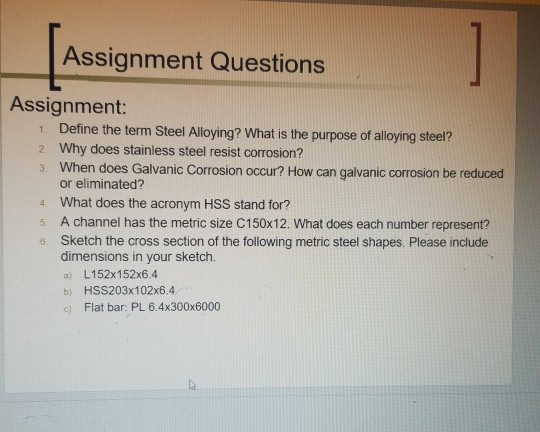 Solved Assignment Questions Assignment: 1. Define the term | Chegg.com
