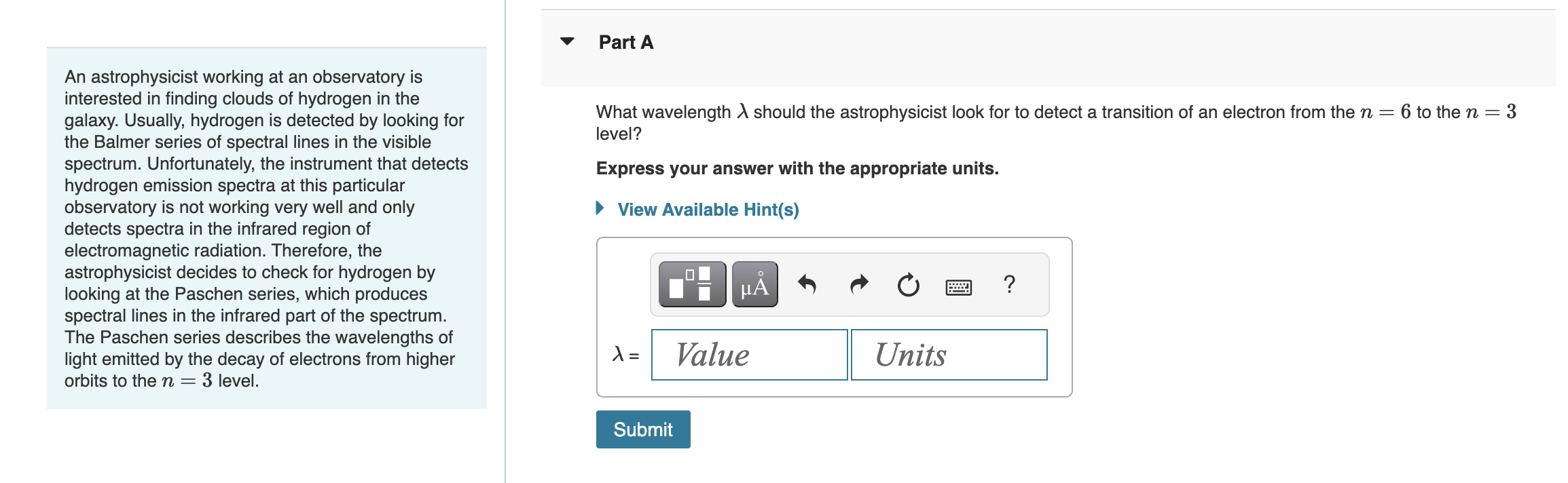 Solved An astrophysicist working at an observatory is | Chegg.com