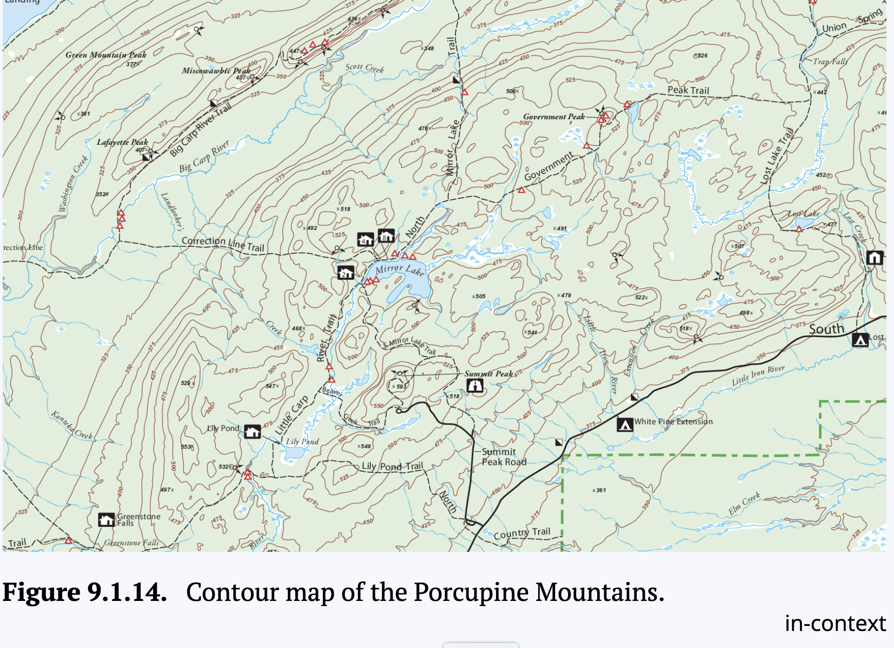 Solved Activity 9.1.7.On the topographical map of the | Chegg.com