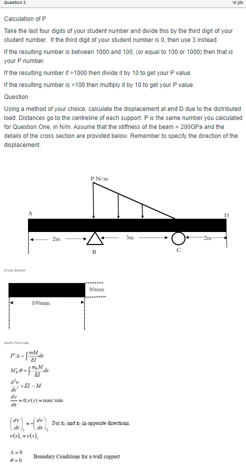Solved Question 3 16 pts Calculation of P Take the last four | Chegg.com