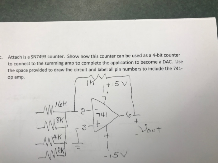 Solved Attach is a SN7493 counter. Show how this counter can | Chegg.com