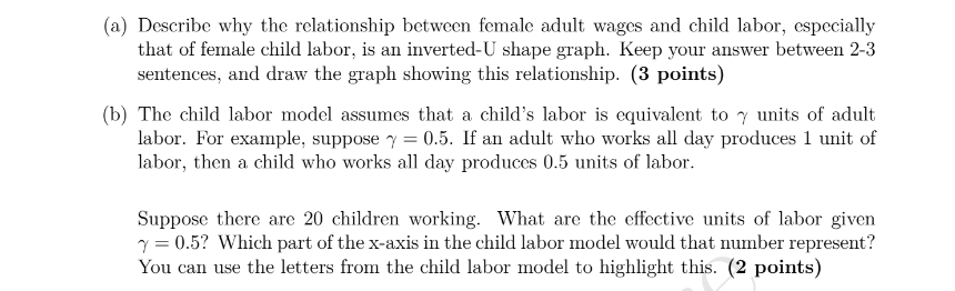Solved A Describe Why The Relationship Between Female 2528