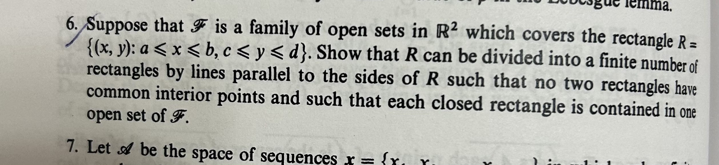 Solved 6. Suppose that F is a family of open sets in R2 | Chegg.com