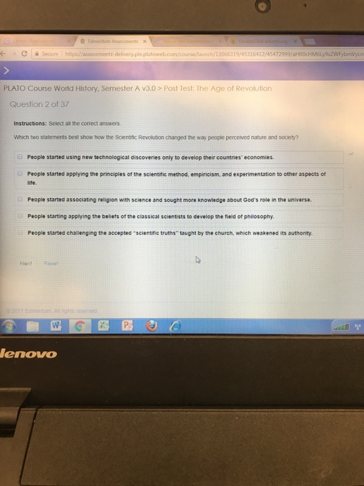 Solved CSecure https//assessments-delivery | Chegg.com