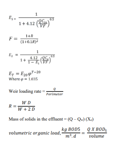 Solved The population equivalent (PE) of UNITEN wastewater | Chegg.com
