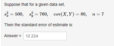 Solved Suppose that for a given data set,sx2=500, sy2=760, | Chegg.com