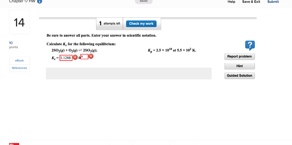 Solved Chapter 17 HW G Saved Help Save & Exit Submit 14 2 | Chegg.com