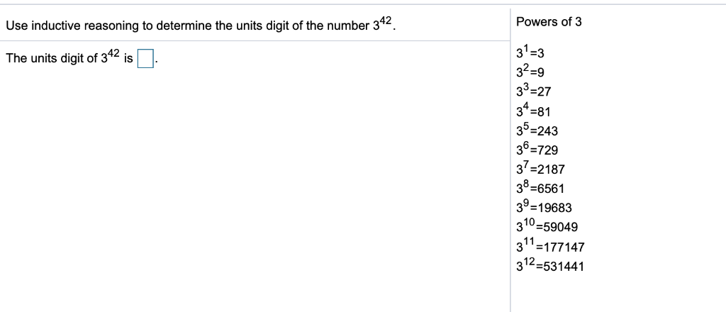 Solved 42 Use inductive reasoning to determine the units | Chegg.com