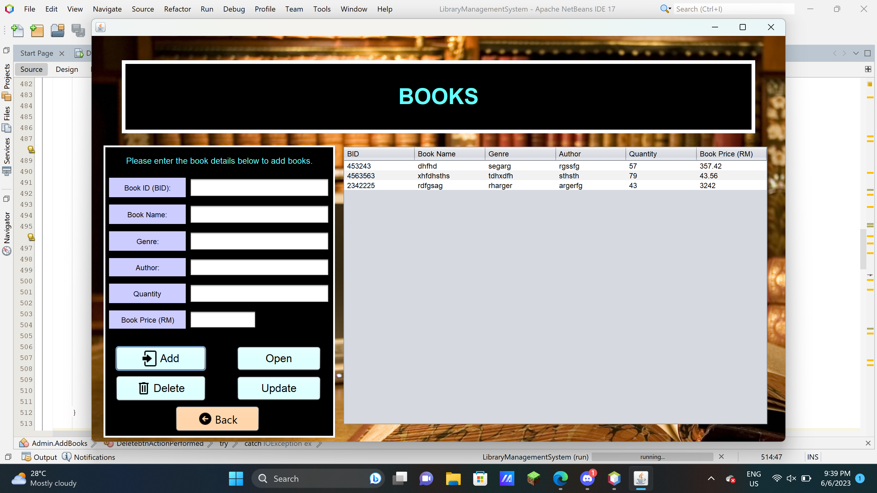 Solved Hi I have trouble with my program where when I delete | Chegg.com