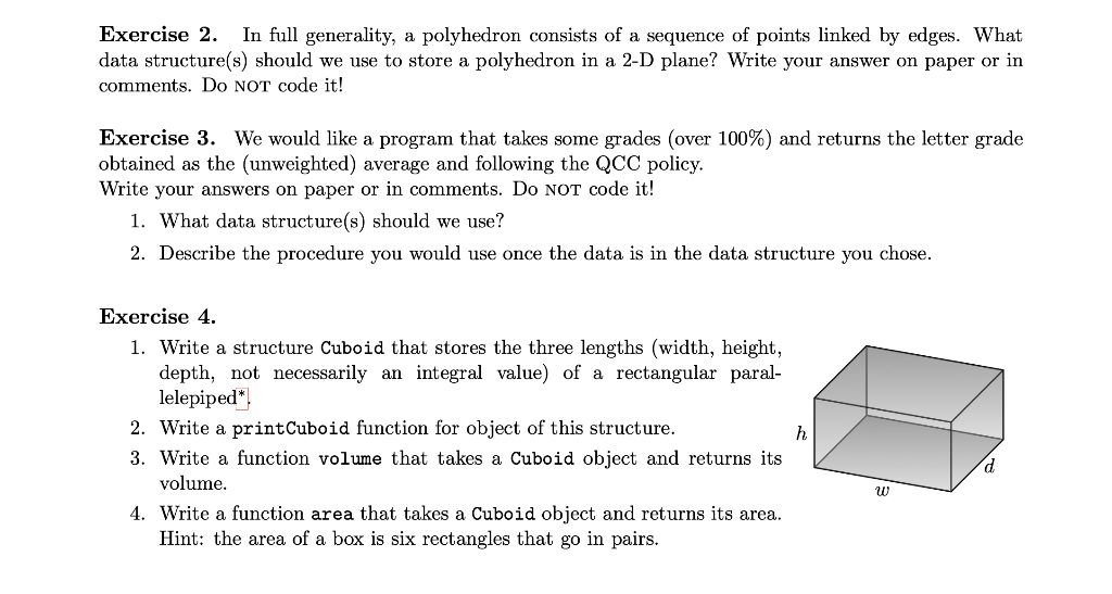 Solved Exercise 2. In full generality, a polyhedron consists | Chegg.com