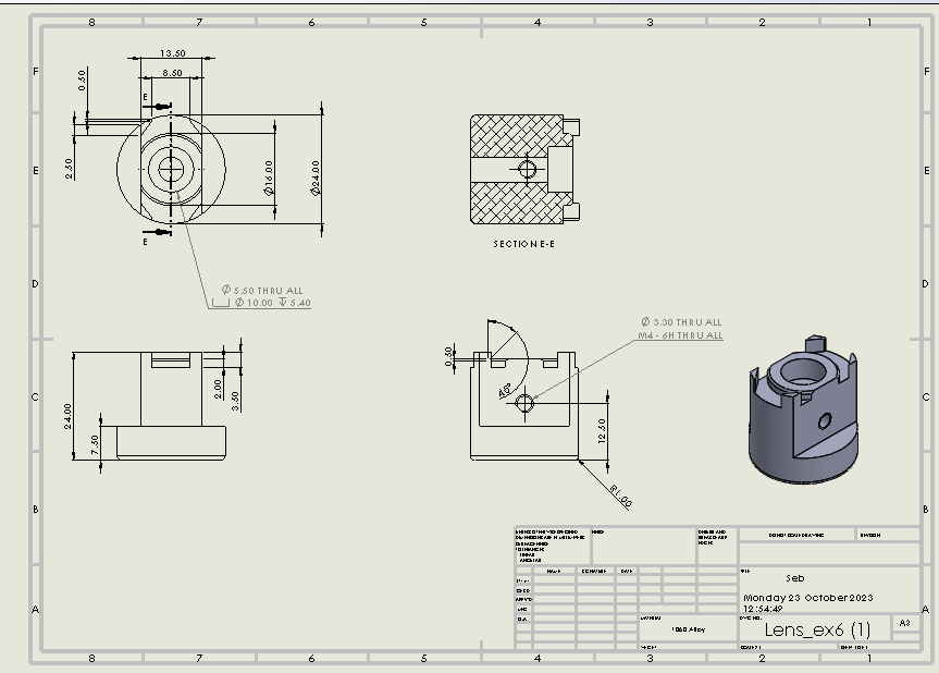 Solved perform a step by step guide for solidworks 22/23 | Chegg.com