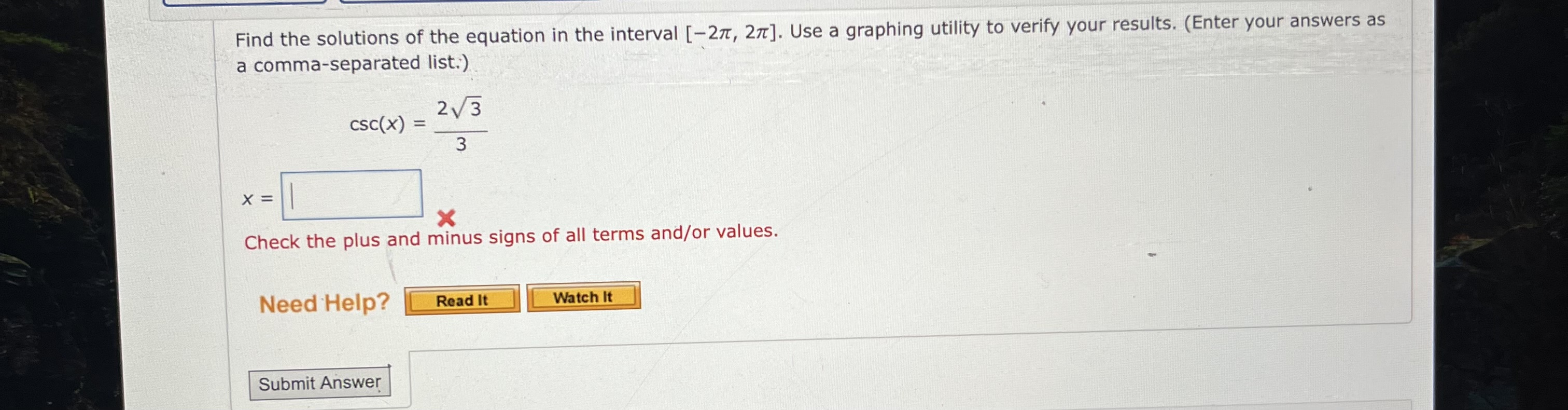 Solved Find the solutions of the equation in the interval | Chegg.com