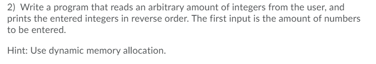 Solved 2) Write a program that reads an arbitrary amount of | Chegg.com