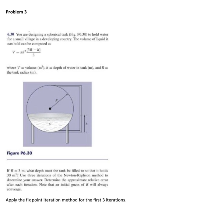 Solved Problem 3 6.30 You are designing แ spherical tank | Chegg.com
