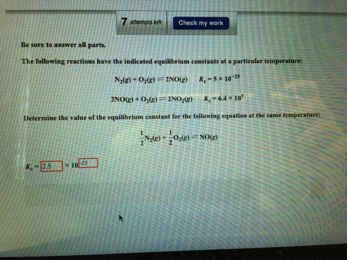 Solved The following reactions have the indicated | Chegg.com