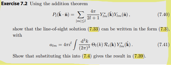 Solved Exercise 7.2 Using the addition theorem | Chegg.com