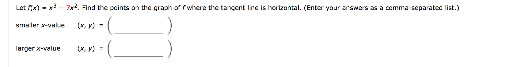 Solved Let f(x) = x3 – 7x2. Find the points on the graph of | Chegg.com