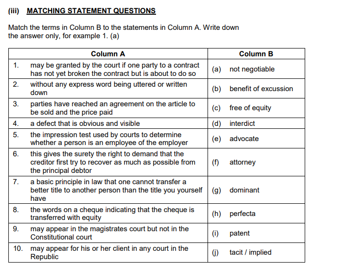 Solved (ii) TRUE OR FALSE QUESTIONS Indicate whether the | Chegg.com