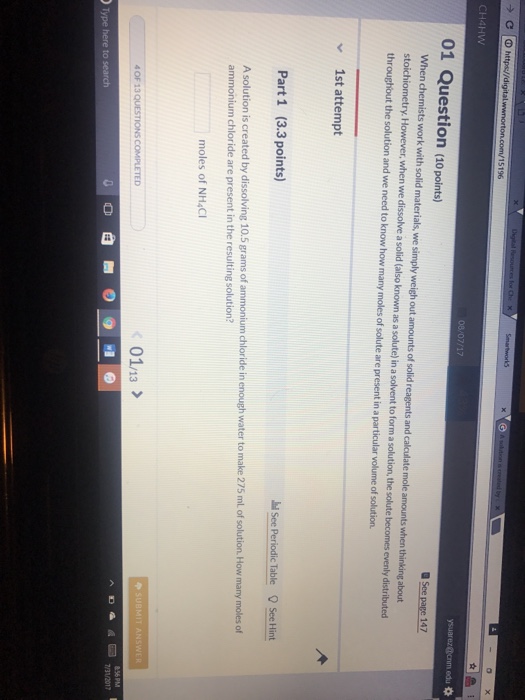 Solved → clⓘ https://digital 15196 CH4HW 01 Question (10 | Chegg.com