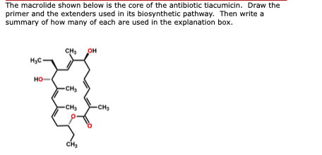 Solved The macrolide shown below is the core of the | Chegg.com