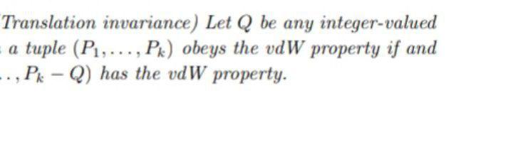 Solved Translation invariance) Let Q be any integer-valued a | Chegg.com