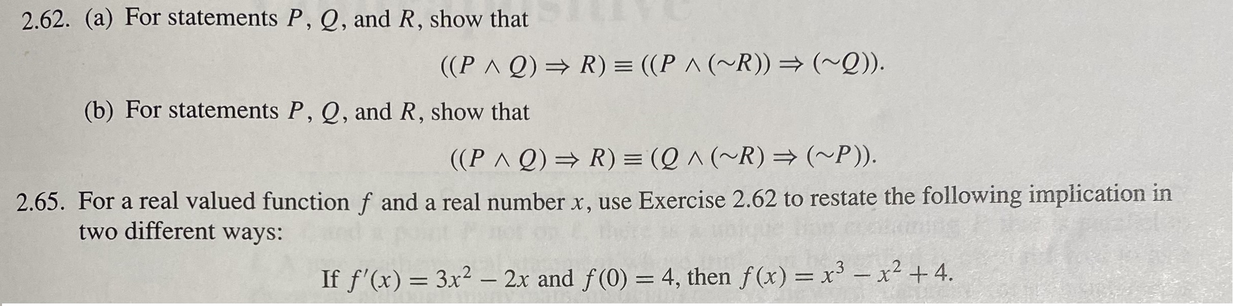 Solved 2.62. (a) For statements P,Q, and R, show that | Chegg.com
