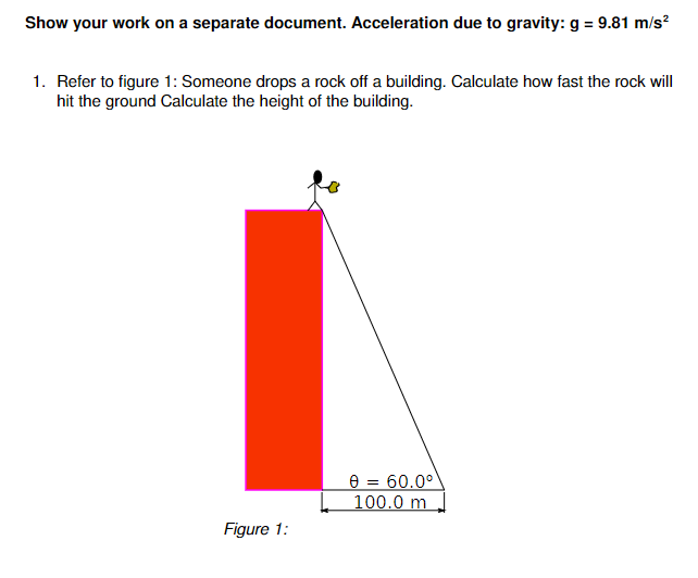 Solved Show your work on a separate document. Acceleration | Chegg.com