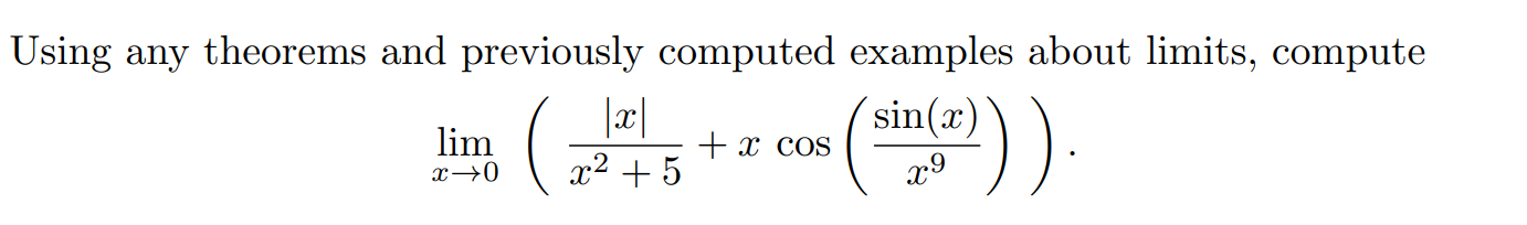 Solved Using any theorems and previously computed examples | Chegg.com