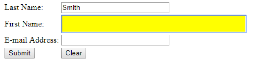Solved Write CSS rules to generate a form such as the one | Chegg.com