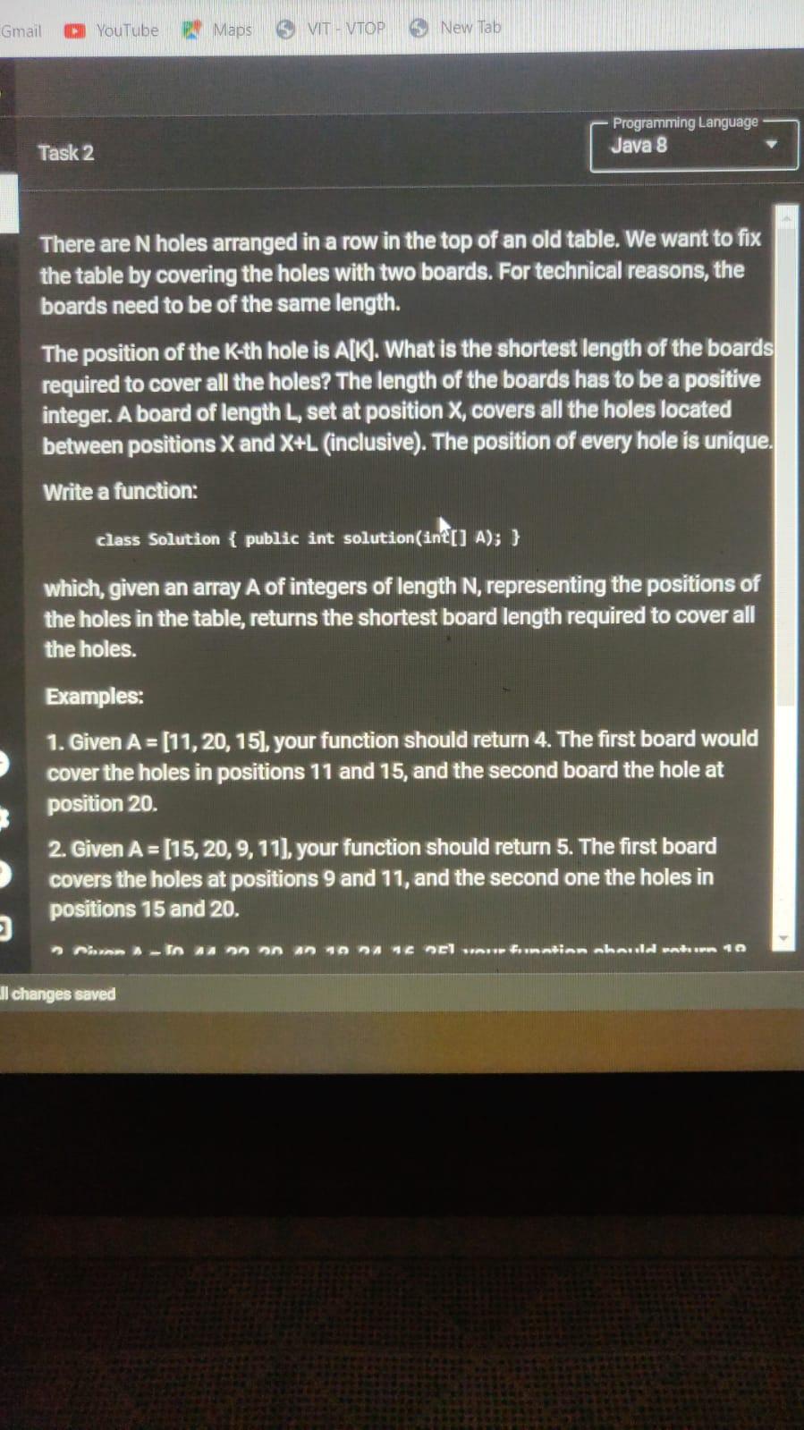 Solved There are N holes arranged in a row in the top of an | Chegg.com
