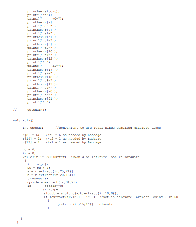 Solved Translate following C program to MIPS assembly | Chegg.com