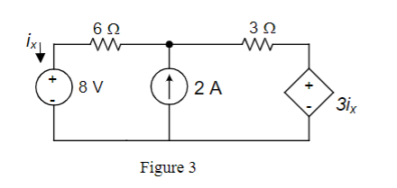 Solved Problem #3: For the circuit in Figure 3, use the mesh | Chegg.com