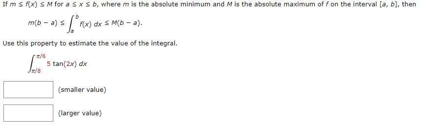 Solved If m ≤ f(x) ≤ M for a ≤ x ≤ b, where m is the | Chegg.com