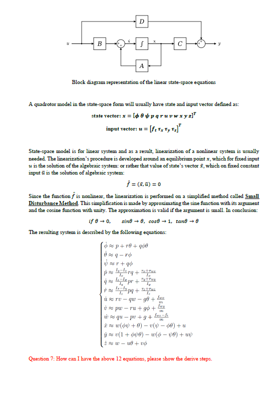 Solved Block diagram representation of the linear | Chegg.com