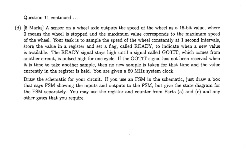 Solved (a) [3 Marks] The figure below is the schematic | Chegg.com