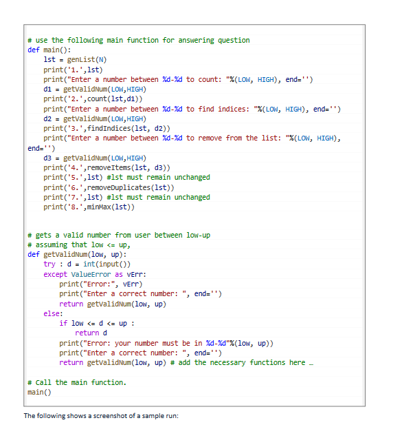 Solved Write a program that includes the following | Chegg.com