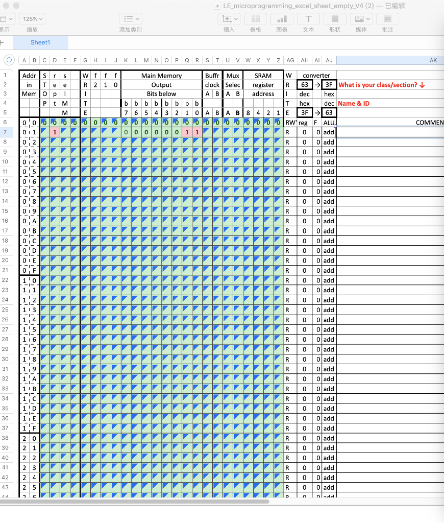 Micro-programming assignment 1 of 3 (midterm | Chegg.com
