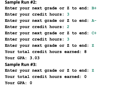 Solved File to submit: GPA.cs Question: Write an application | Chegg.com
