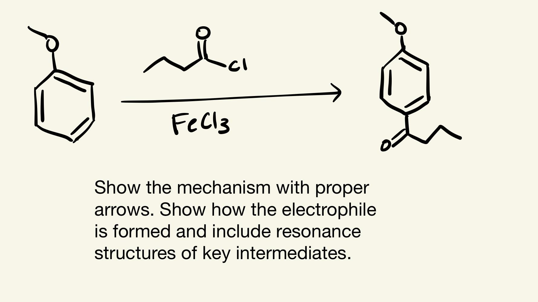Solved ria FeCl3 Show the mechanism with proper arrows. Show | Chegg.com