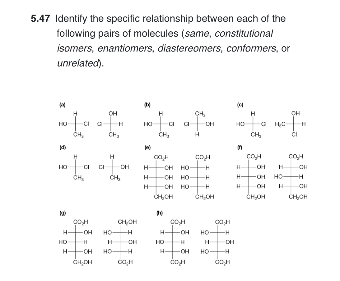 Solved 47 Identify the specific relationship between each of | Chegg.com