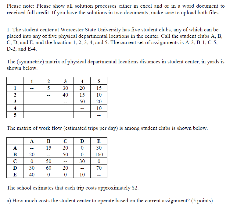 Solved Please note: Please show all solution processes | Chegg.com
