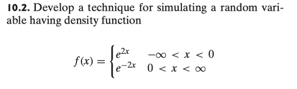 Solved 102 Develop A Technique For Simulating A Random 4022
