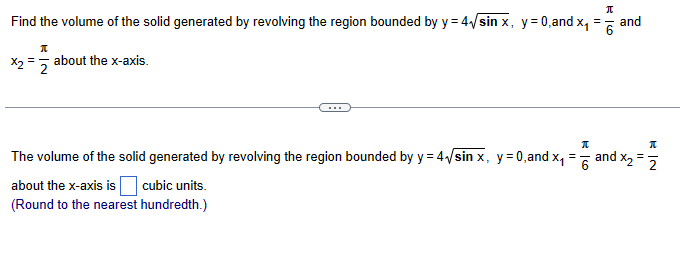 Solved Find the volume of the solid generated by revolving | Chegg.com