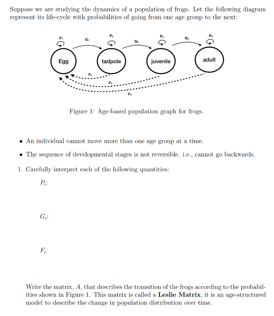 Suppose we are studying the dynamics of a population | Chegg.com