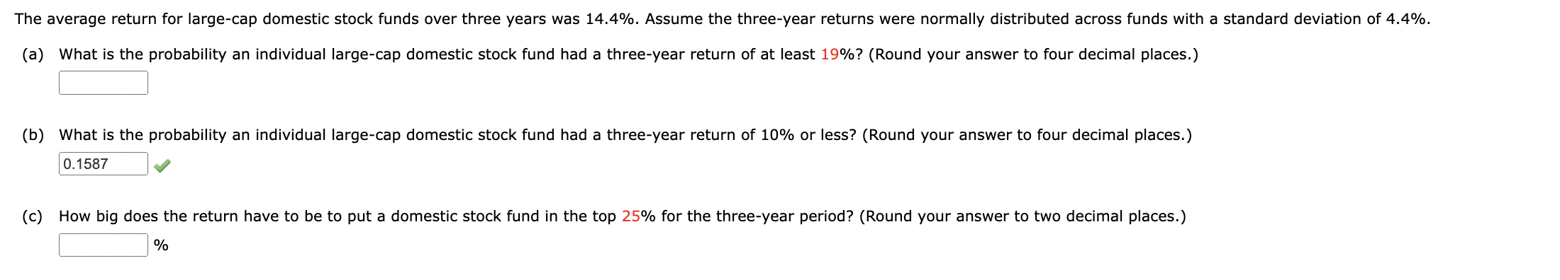 Solved (a) What is the probability an individual large-cap | Chegg.com