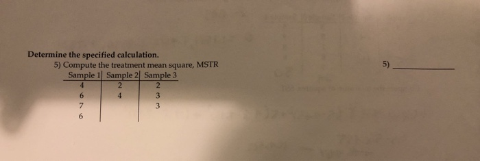 Solved Determine the specified calculation. 5) 5) Compute | Chegg.com